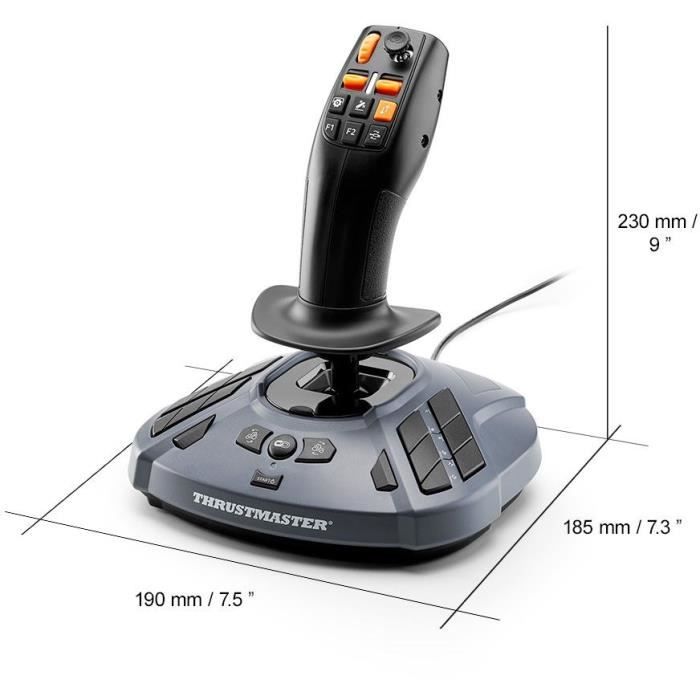 Joystick pour simulateur - THRUSMASTER - Joystick SimTask FarmStick ...