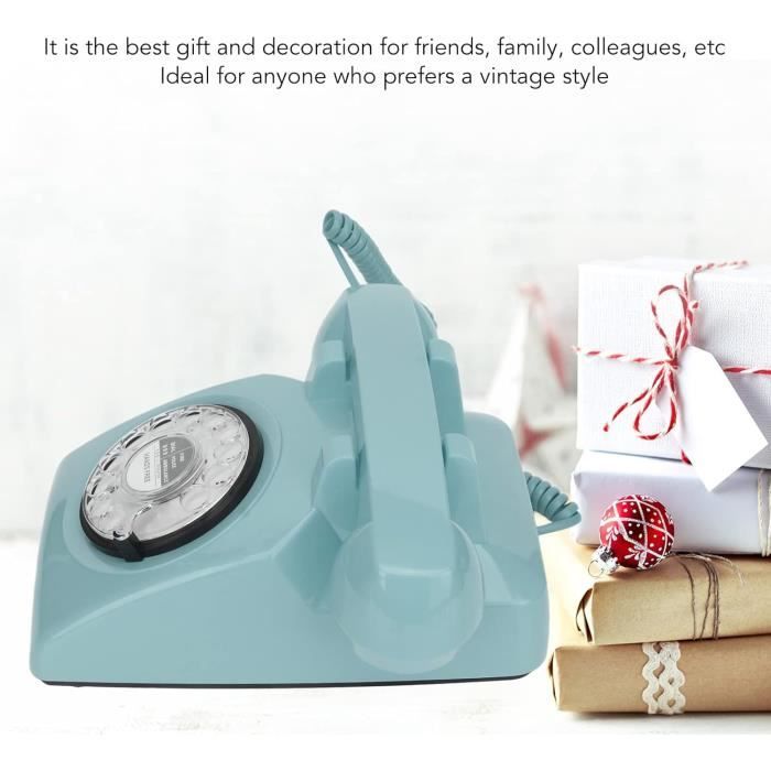 Schiuma Téléphone Fixe Rotatif, Téléphone Portable Portable Avec ...