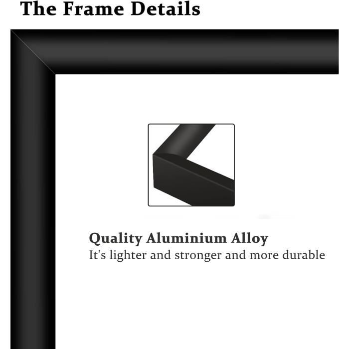 Lot De 2 Cadres Photo, Format A4, 21 X 30 Cm, Noirs, Pour Certificats ...