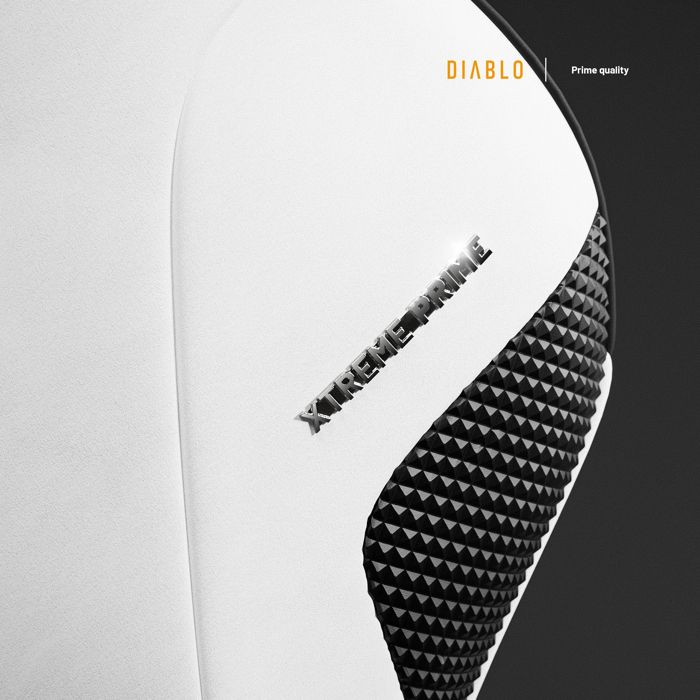DIABLO X.One Prime - Fauteuil gaming ergonomique tissu Ghosted White ...