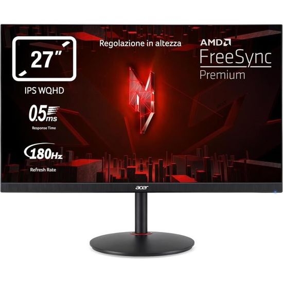 Écran PC Gaming - ACER - Nitro XV271UM3bmiiprfx - 27 pouces QHD 180Hz ...