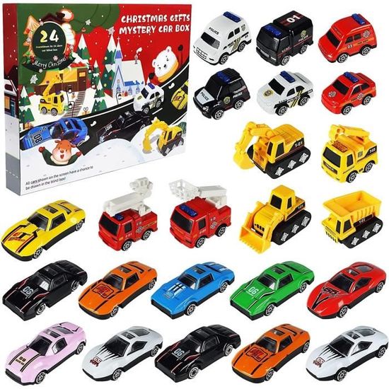 Calendrier de l'Avent Cars - AMOUNE - 24 voitures différentes - Jouet ...