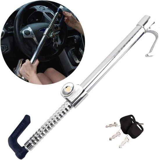 Canne Antivol Voiture Volant Universelle Barre Antivol Bloque Volant Et ...