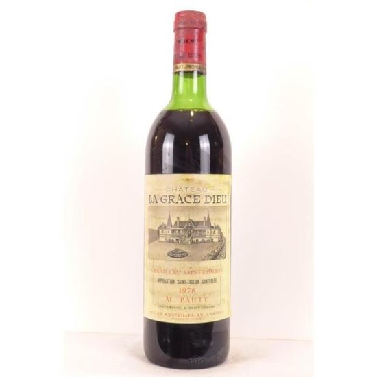 Saint-émilion château la grace dieu grand cru rouge 1978 - bordeaux - La cave Cdiscount