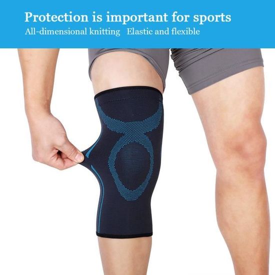 Sonew Support de genou Sports Elastic Support Belt Sleeve Bandage Wrap ...