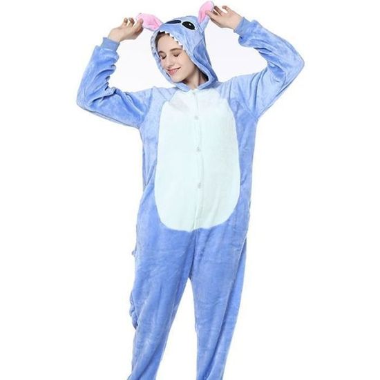 Pyjama Deguisement Stitch Adulte Onesie Combinaison Costume Cosplay ...
