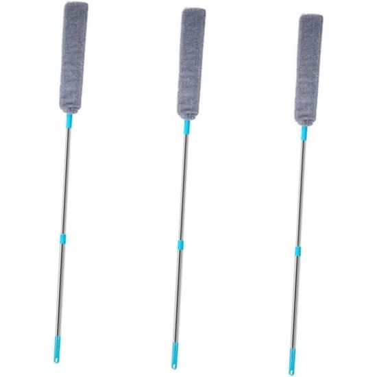 3 Pièces Plumeau Rétractable Plumeau avec Manche Télescopique Plumeau à ...