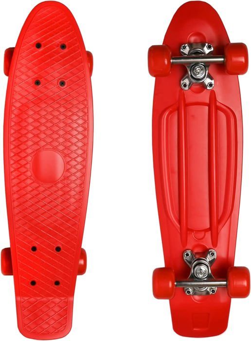 X-Skate Complete 22" Plastic Retro Beginner Skateboard For Kids ...
