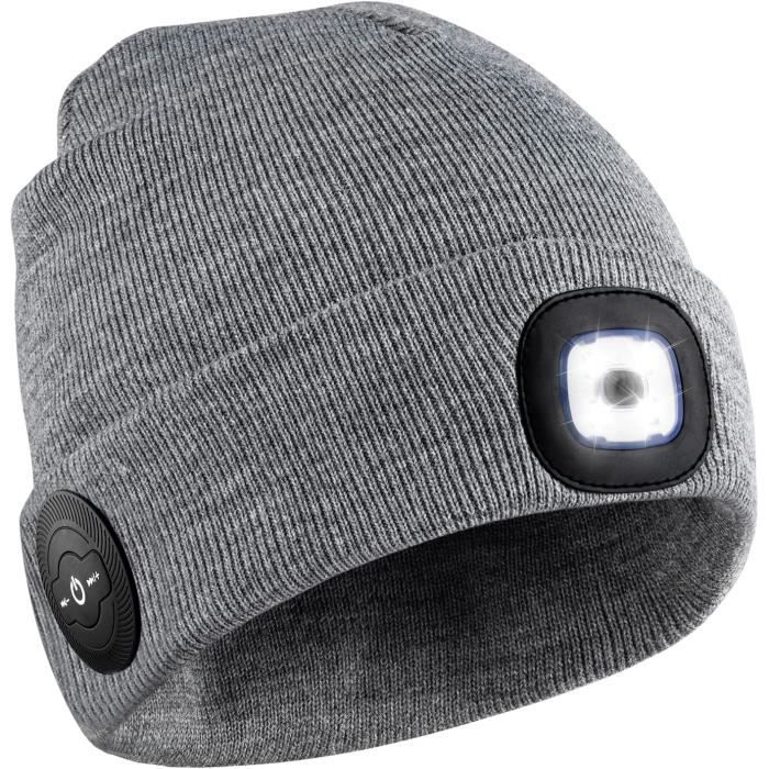 Bonnet Bluetooth, bonnet LED amélioré unisexe avec casque sans fil ...