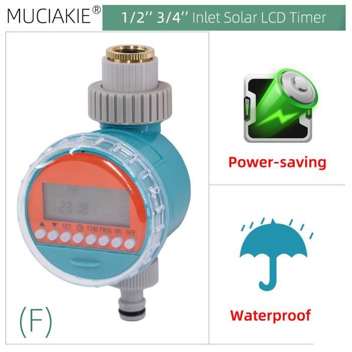 Programmateur arrosage,Capteur de Pluie et Minuterie d'Eau à Affichage LED Contrôleur d ...