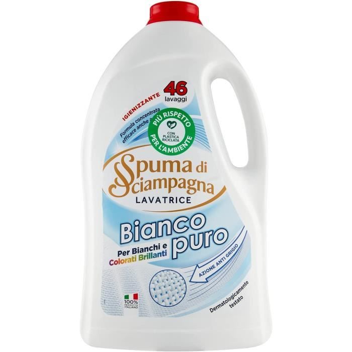 Mousse de cagne, détergent liquide blanc pur 46 lavages – 2530 ml[819] - Cdiscount Electroménager