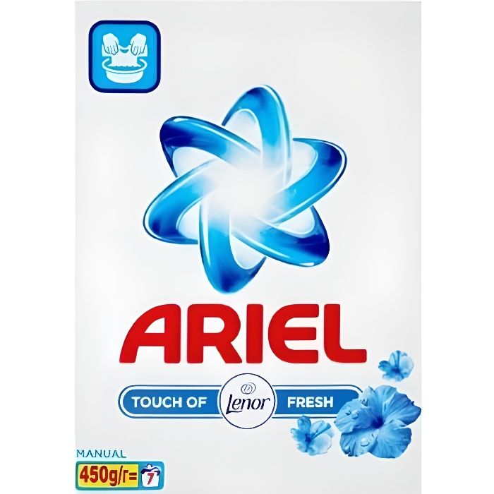 Lessive poudre Touch of Lenor Fresh Ariel - 450g - Cdiscount Electroménager