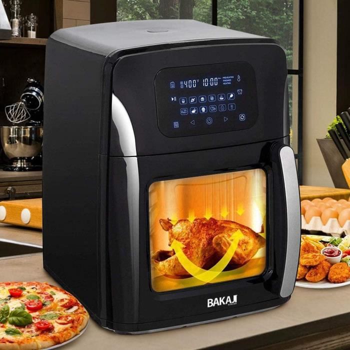 Bakaji 2832412 Four friteuse à air chaud Airfryer, affichage LED Touch ...