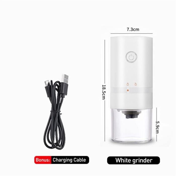 Moulin à café électrique Portable TYPE Cs Rechargeable par USBs ...