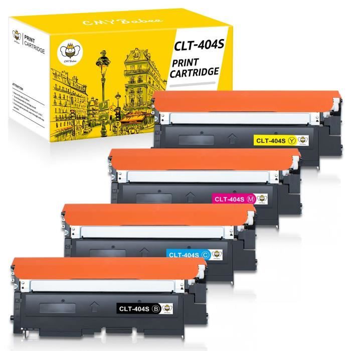 CMYBabee Toner Samsung CLT-P404C CLT-K404S rechange pour Samsung Xpress C480W C480FW C430 C431W ...