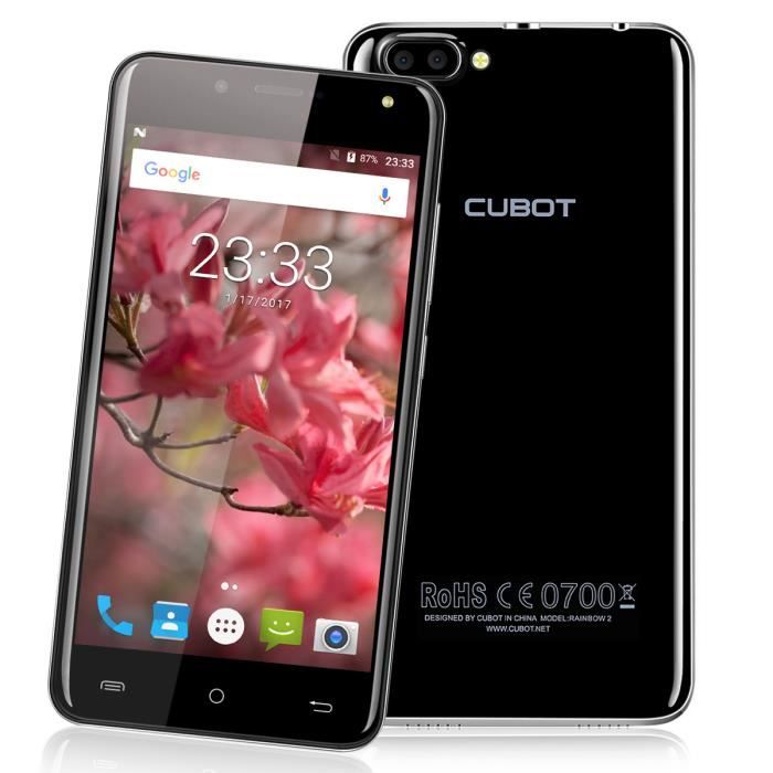 Cubot Rainbow 5"" Smartphone Noir - Cdiscount Téléphonie