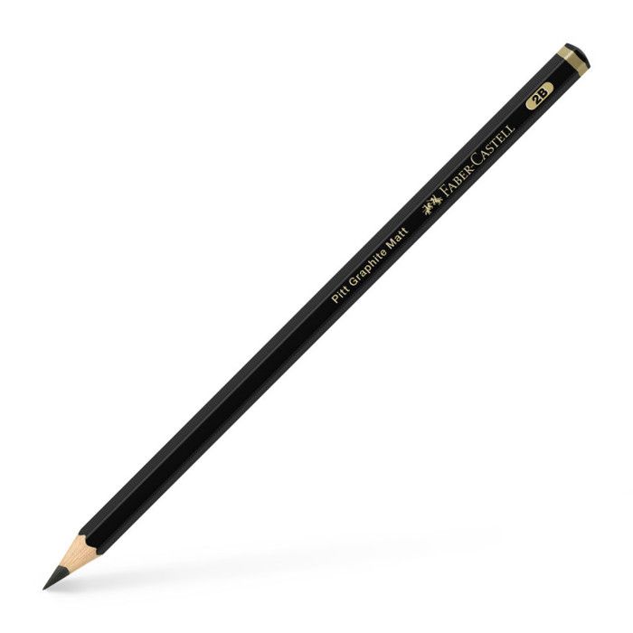 Crayon graphite - FABER-CASTELL - PITT GRAPHITE Matt - Dureté 2B ...