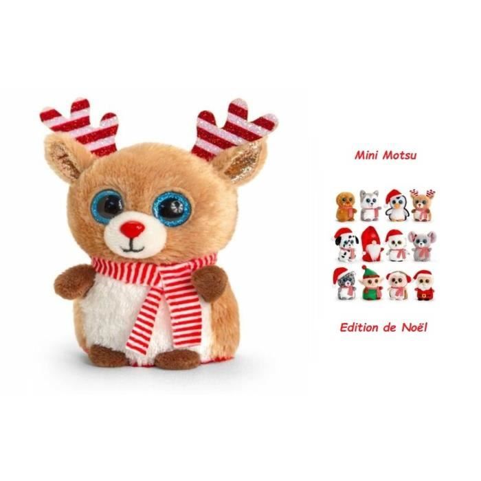 Peluche Keel Toys Mini Motsu édition Noël 2022 10 cm renne - Cdiscount ...
