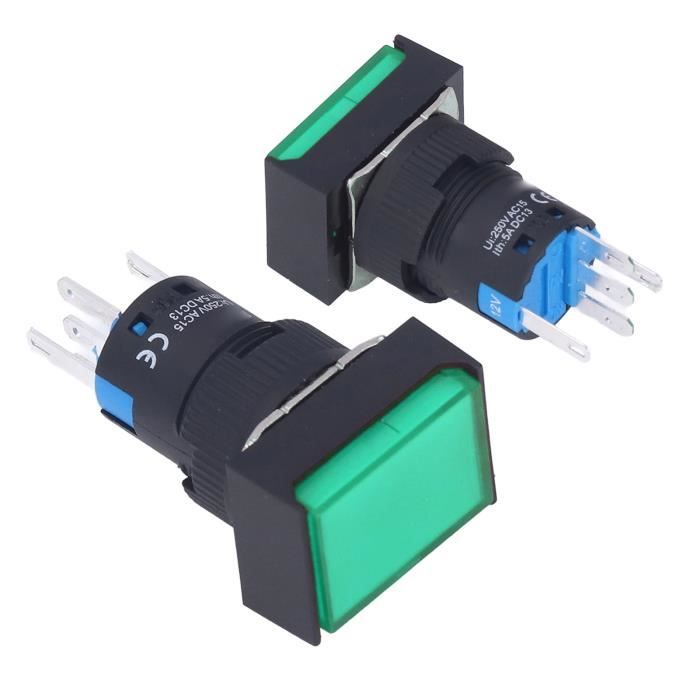 HURRISE interrupteur à bouton-poussoir à verrouillage automatique 25pcs ...