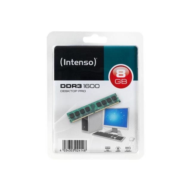 Intenso Desktop Pro DDR3 8 Go DIMM 240 broches 1600 MHz - PC3-12800 ...