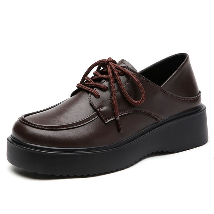 Chaussures Femme Chaussures cuir femme mode chaussures à lacets ...