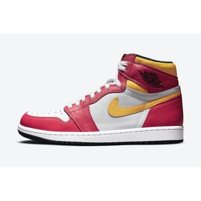 Nikes Basket air jordan 1 High OG Light Fusion Red 555088-603 Homme ...