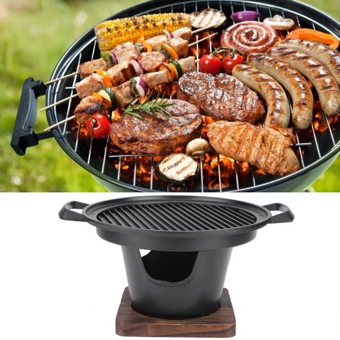 Gril de barbecue - MXZZAND - Mini Gril Portable - Antiadhésif - Facile à nettoyer - Camping ...