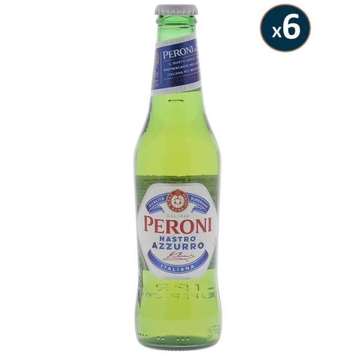 Biere - peroni nastro azzurro 6*33cl - La cave Cdiscount