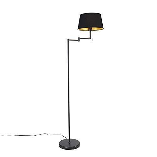 Qazqa Lampadaire | Lampe sur pied Classique - Ladas Lampe Noir - E27 ...