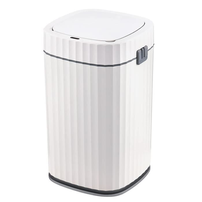 ELPHECO Poubelle automatique de 15,5 l avec couvercle, poubelle de ...