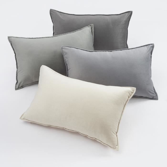 Housse de Coussin 60x60 en Velours TOPFINEL Décoratif Canapé Chambre ...