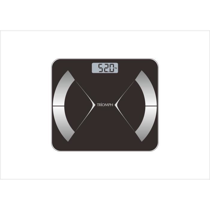 TRIOMPH Pèse personne connecté - Ecran LCD - Noir - Cdiscount ...