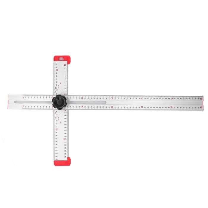 Règle d'angle pour le travail du bois Règle en Forme de T, Règle D ...