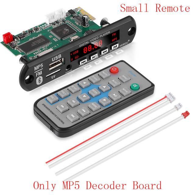 LECTEUR MP3,Small Remote Player--Carte Décodeur Mp5 Dc 12v 1080p, 2 ...