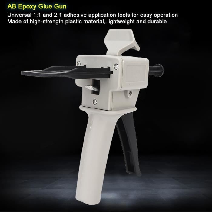LAM-50ML AB pistolet à colle époxy mixte universel 1: 1 et 2: 1 outil ...