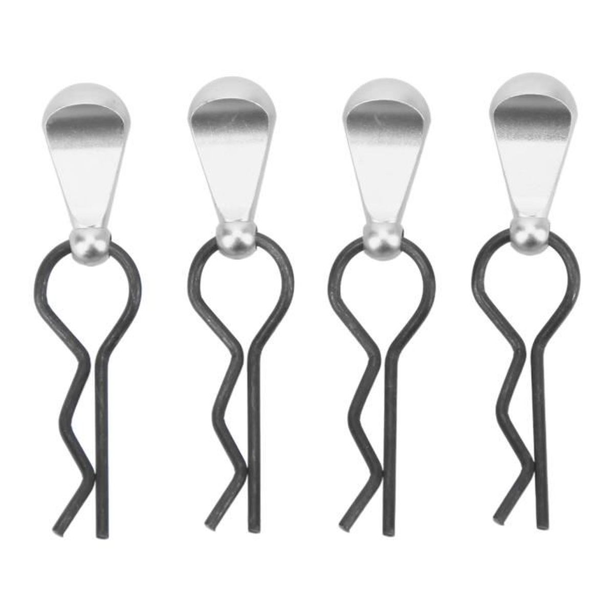 Clip de carrosserie RC 4 pièces RC corps Clips R broches en acier ...