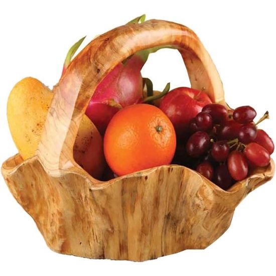 Français Pique-nique Stockage Corbeille,Rétro Main Sculptée Bol De ...