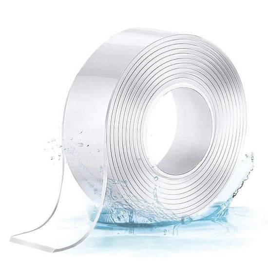 Ruban Nano Double Face, Ruban Lavable Non Marquant Bande Adhésive ...