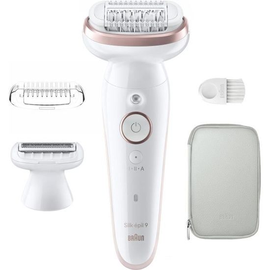 Épilateur électrique - BRAUN - Silk-épil 9 - Épilation facile - Peau ...