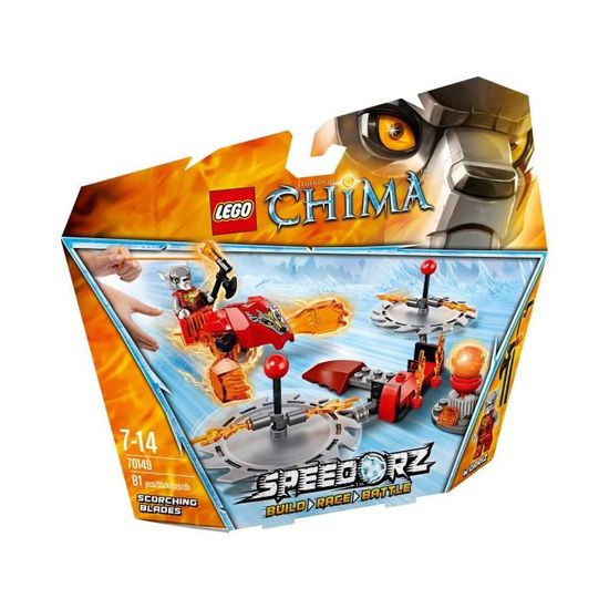 LEGO Chima 70149 Worriz Challenge : lames de feu - Cdiscount Jeux - Jouets