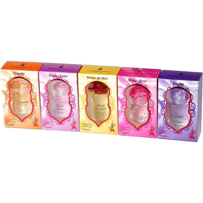 Charrier Parfums Pack Collection de 5 Eaux de Parfum Miniatures ...