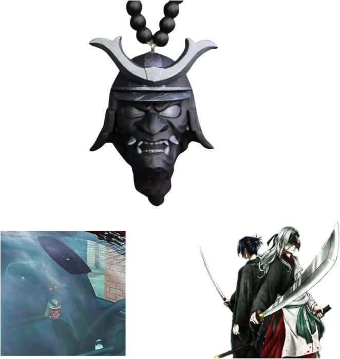 Casque De Samoura KabutoOni Japonais De HannyaCharme De Rtroviseur De ...