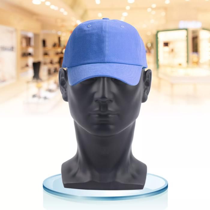 Mannequin de Tête - Mannequin de Tête en PVC (Noir Mat) - Modèle de ...