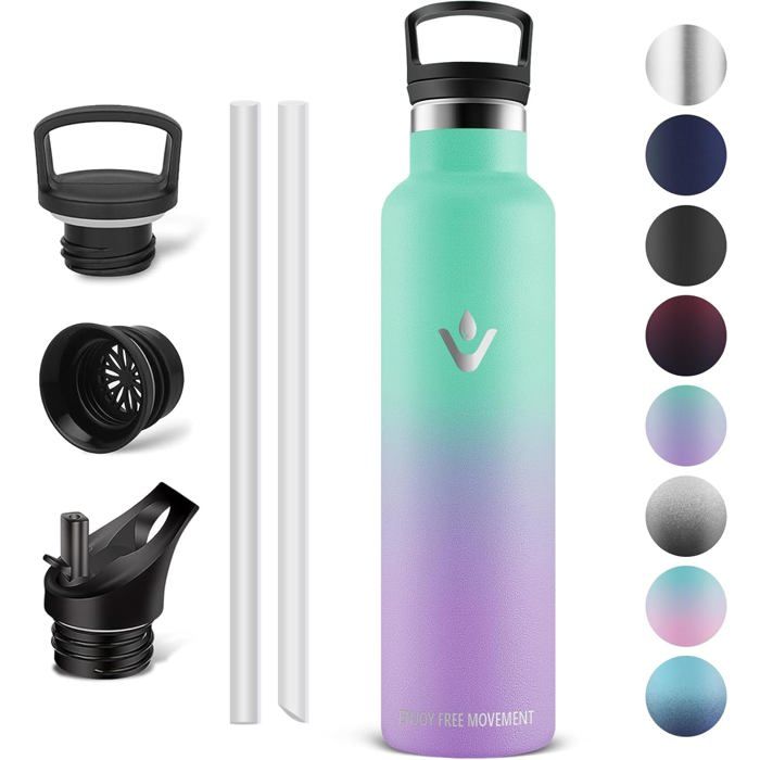 Vikaster Water bottle - Thermos 1l, Gourde Avec Paille, Gourdes Sans ...