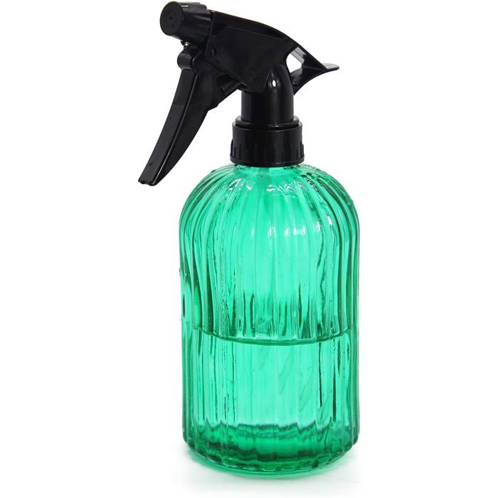 OFFIDIX Mister 0.4L Manual Pressure Green Glass Spray Bottle with ...