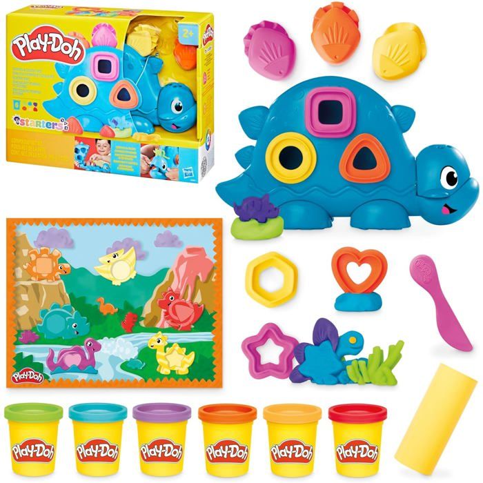 Coffret pâte à modeler dinosaures - JOZSI -Formes et couleurs ...
