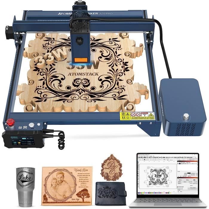 ATOMSTACK A30 PRO Graveur laser 160W avec assistance à l'air, puissance ...