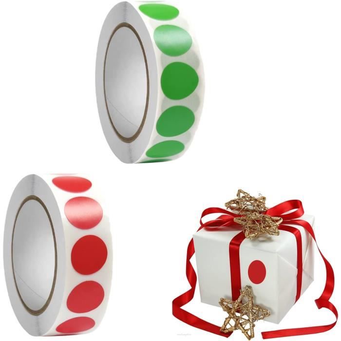 Rouleaux D’Étiquettes Autocollantes Rondes, 2 Rouleaux Autocollants ...