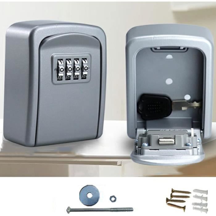 Boîte À Clé Sécurisée,Coffre-Fort À Clés Avec Code À 4 Chiffres, Coffre ...