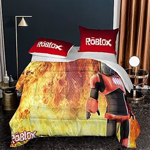Roblox Parure De Lit 135 X 200 Cm,Impression Numérique 3D Roblox Avec ...